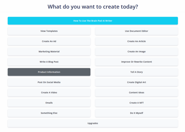 How To Create Amazon Product Descriptions With The Brain Pod AI Writer ...