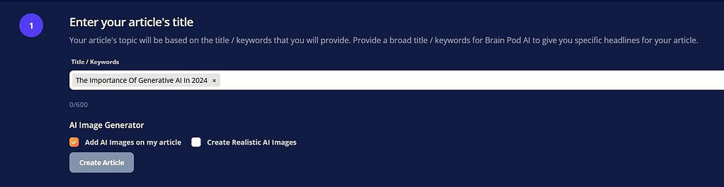 AI Writer - Brain Pod AI